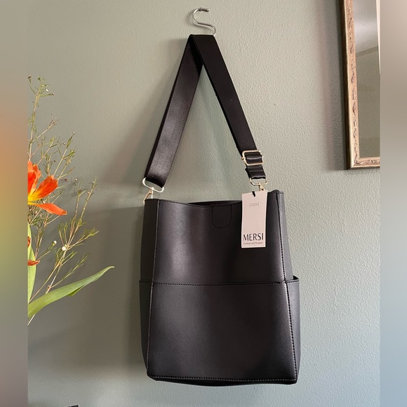 Mersi | Bags | Mersi Demi Bucket Vegan Leather Bag Interchangeable ...